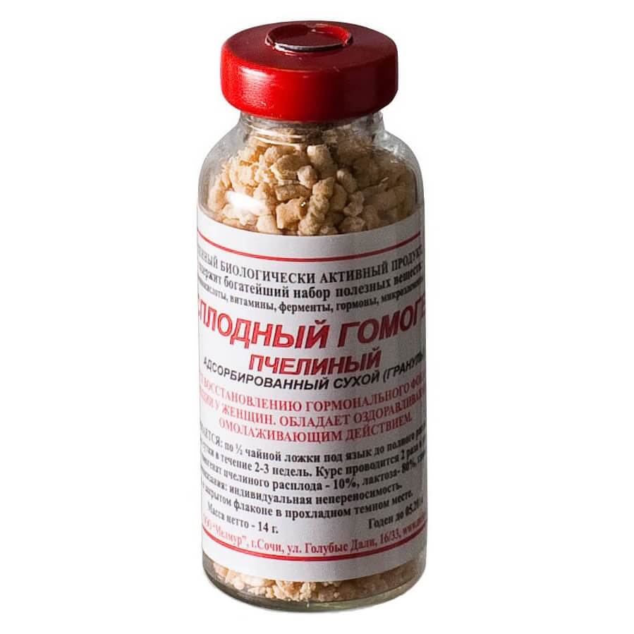 Расплодный гомогенат пчелиный адсорбированный (в гранулах) МелМур ...